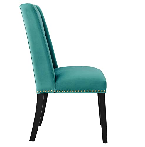 Modway Baron Performance Velvet Set of 2 Dining Chair, Teal