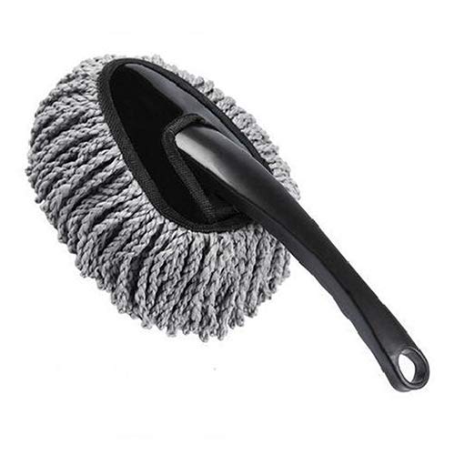 pulabo Multi-Functional Microfiber Long Handle Car Cleaning Brush Interior Car Detail Duster Car Dash Duster Clean Brush Dust Collector Cleaning Mop Car Wash Brushes Random Comfortable an beautiful