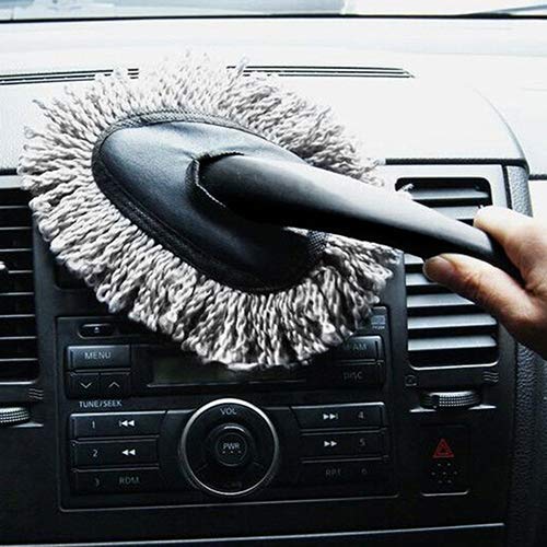 pulabo Multi-Functional Microfiber Long Handle Car Cleaning Brush Interior Car Detail Duster Car Dash Duster Clean Brush Dust Collector Cleaning Mop Car Wash Brushes Random Comfortable an beautiful