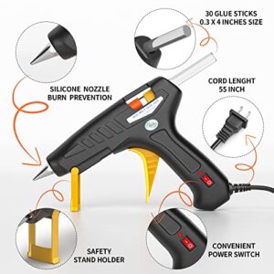 NIONIO- Glue Gun, Hot Glue Guns, with 40 Glue Gun Sticks, Glue Gun Kit, Mini Glue Gun, Mini Hot Glue Gun, Hot Melt Glue Gun, Craft Glue Gun, Hot Glue Gun with Glue Sticks, Small Glue Gun(100W)