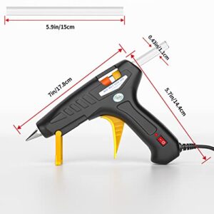 NIONIO- Glue Gun, Hot Glue Guns, with 40 Glue Gun Sticks, Glue Gun Kit, Mini Glue Gun, Mini Hot Glue Gun, Hot Melt Glue Gun, Craft Glue Gun, Hot Glue Gun with Glue Sticks, Small Glue Gun(100W)