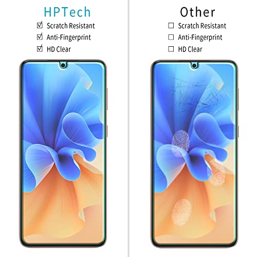 HPTech (2 Pack) Designed For Samsung Galaxy S21, Galaxy S21 5G - 6.2 inch Tempered Glass Screen Protector, Support Fingerprint Reader, Anti Scratch, Bubble Free, Case Friendly