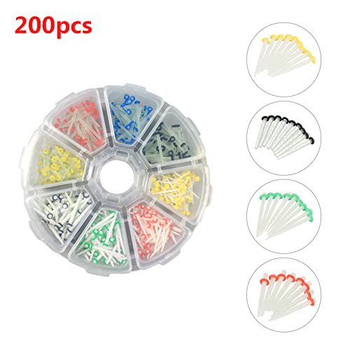 200Pcs Fiber Post Kit Glass Quartz Teeth Restorative Straight Post 1.0/1.2/1.4/1.6mm