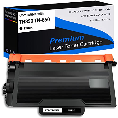 KCMYTONER 1 Pack Compatible Toner Cartridge Replacement for Brother TN850 TN-850 TN820 Black to use with HL-L5200DW HL-L6200DW MFC-L5900DW MFC-L5850DW MFC-L5800DW MFC-L5700DW MFC-L6800DW Printers