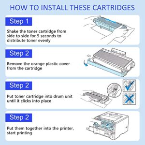 KCMYTONER 1 Pack Compatible Toner Cartridge Replacement for Brother TN850 TN-850 TN820 Black to use with HL-L5200DW HL-L6200DW MFC-L5900DW MFC-L5850DW MFC-L5800DW MFC-L5700DW MFC-L6800DW Printers