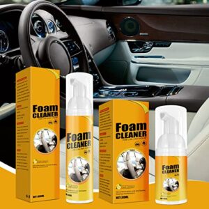 LJXWRF Amplesunshine Foam Cleaner, Multifunctional Car Foam Cleaner Spray, Powerful Stain Removal Kit 100ml, Foam Cleaner for Car and House Lemon Flavor (100ML-3PCS)