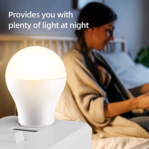 GANA Night Light for Kids, Comfortable LED Warm White Light Source (3000K) - Suitable for All USB Output Ports, Mini Portable Emergency Light, for Bedroom, Bathroom, Stairs or Camping (6PACK)…