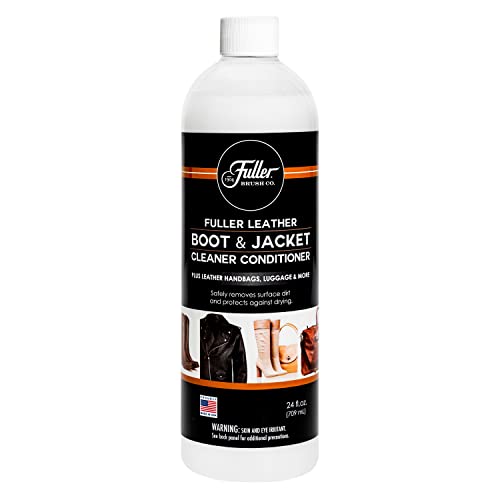 Fuller Brush Leather Boot & Jacket Cleaner Conditioner - Natural Oil Formula Cleans & Conditions Leather & Vinyl Boots Jackets Backpacks Luggage & More Removes Dirt Dust & Grime without Any Residue