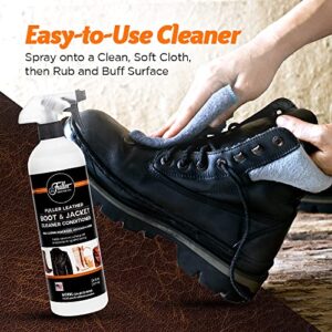 Fuller Brush Leather Boot & Jacket Cleaner Conditioner - Natural Oil Formula Cleans & Conditions Leather & Vinyl Boots Jackets Backpacks Luggage & More Removes Dirt Dust & Grime without Any Residue