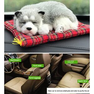 Car Creative Activated Carbon Bamboo Charcoal Bag Carbon Bag Simulation Dog Car Decoration, New Car New House To Remove Formaldehyde, Remove Odor, Purify The Air, Good Gift (Husky appearance)