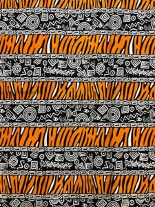 akn fabrics mudcloth african print fabric, 6 yards, 100% cotton (mud 010)