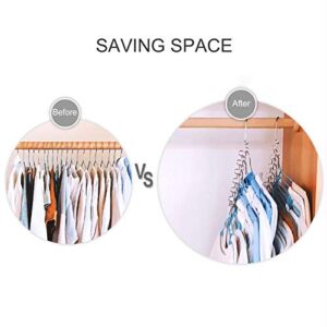 Bigougem Clothing Hanger Pants Organizer for Closet,Rotatable Foldable Household Clothes Hangers Perforated Steel Storage Rack Holder 02