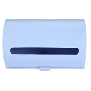 trash bag roll box back adhesive wall mount trash garbage plastic bag storage box organizer rack wall mounted plastic bag holder trash bag dispenser roll holder(blue)