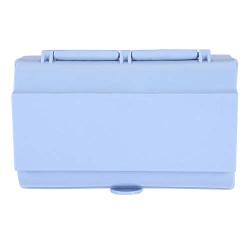 Trash Bag Roll Box Back Adhesive Wall Mount Trash Garbage Plastic Bag Storage Box Organizer Rack Wall Mounted Plastic Bag Holder Trash Bag Dispenser Roll Holder(Blue)