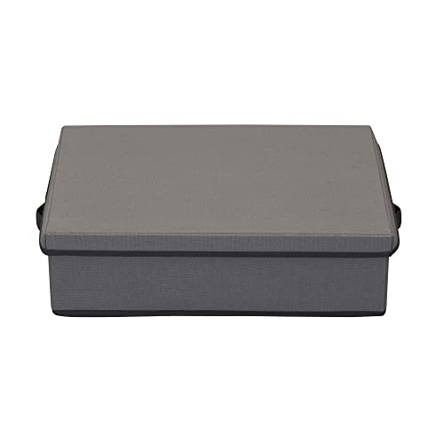 Household Essentials Gray Platter Chest, Holds 12 Plates