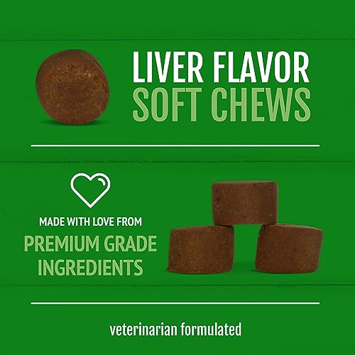 PetNC Natural Care Liver Flavor,Cheese Pre & Probiotic Soft Chews for Dog 120 ct (Pack of 1)