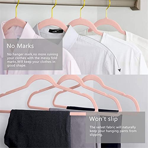 FSYSM 20 Pcs Non-Slip Clothes Hanger Clothes Rack Coat Suit Shirt Pants Hanger Wardrobe Clothing Storage Hanging Rack (Color : E, Size : 20 Pcs)