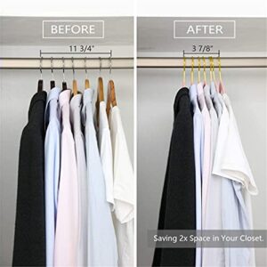 FSYSM 20 Pcs Non-Slip Clothes Hanger Clothes Rack Coat Suit Shirt Pants Hanger Wardrobe Clothing Storage Hanging Rack (Color : E, Size : 20 Pcs)