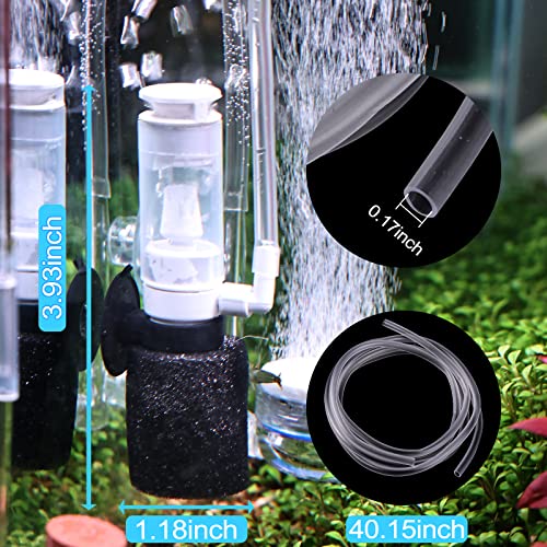 FORKPIE 2PCS Mini Aquarium Sponge Filter, Betta Shrimp Nano Fish Bio Foam Filter, Quiet Internal Fish Tank Filter for Fresh/Saltwater/Small Fish Tank Oxygenation Filtration