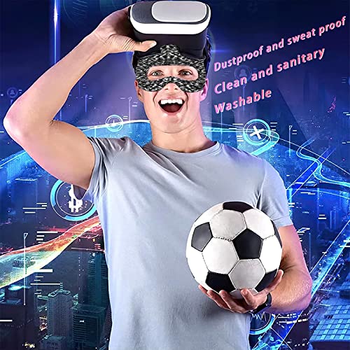 VR Eye Masks Sweat Band VR Face Cover Padding Home Adjustable Sizes for VR Workouts Use with Oculus Quest 2 Oculus Rift Playstation VR (3pcs)