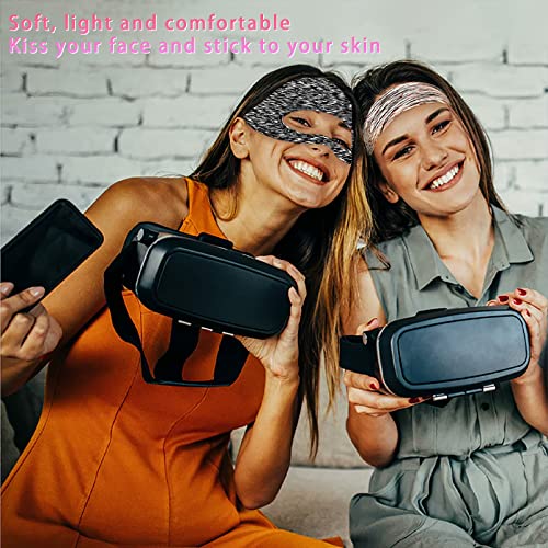 VR Eye Masks Sweat Band VR Face Cover Padding Home Adjustable Sizes for VR Workouts Use with Oculus Quest 2 Oculus Rift Playstation VR (3pcs)