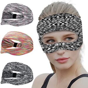 VR Eye Masks Sweat Band VR Face Cover Padding Home Adjustable Sizes for VR Workouts Use with Oculus Quest 2 Oculus Rift Playstation VR (3pcs)