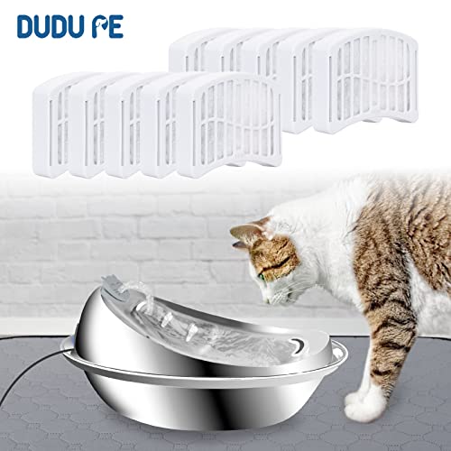 DUDUPE Filter Elevated Dog Bowls with Stand Adjustable Raised Puppy Cats Food Water Bowls Holder Rabbit Feeder for Small Medium Pet