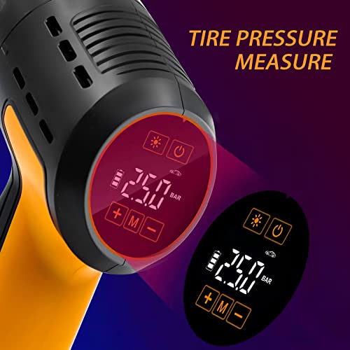 EDS FAM Wireless Handheld Car Vacuum Cleaner Rechargeable Air Pump Cordless Portable Tire Inflator Detailing Vacuum Cleaner for Car Dust Buster