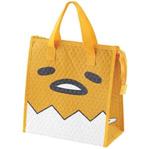 skater gudetama thermal insulated lunch bag with zip closure - gudetama face