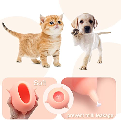 Puppy Kitten Feeder Milk Nipple, Puppy Bottles for Nursing with 3 Nipples, Puppy Feeders for Multiple Puppies Puppy Milk Replacer Formula