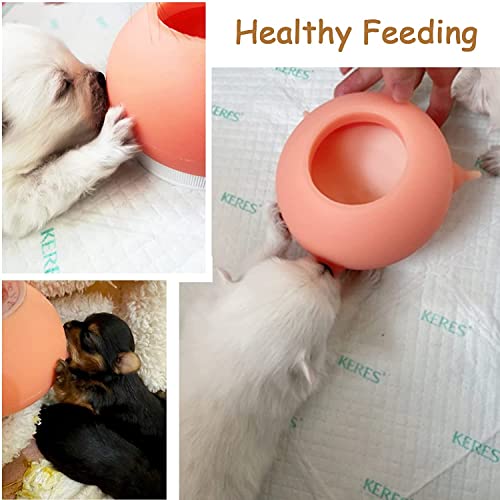 Puppy Kitten Feeder Milk Nipple, Puppy Bottles for Nursing with 3 Nipples, Puppy Feeders for Multiple Puppies Puppy Milk Replacer Formula