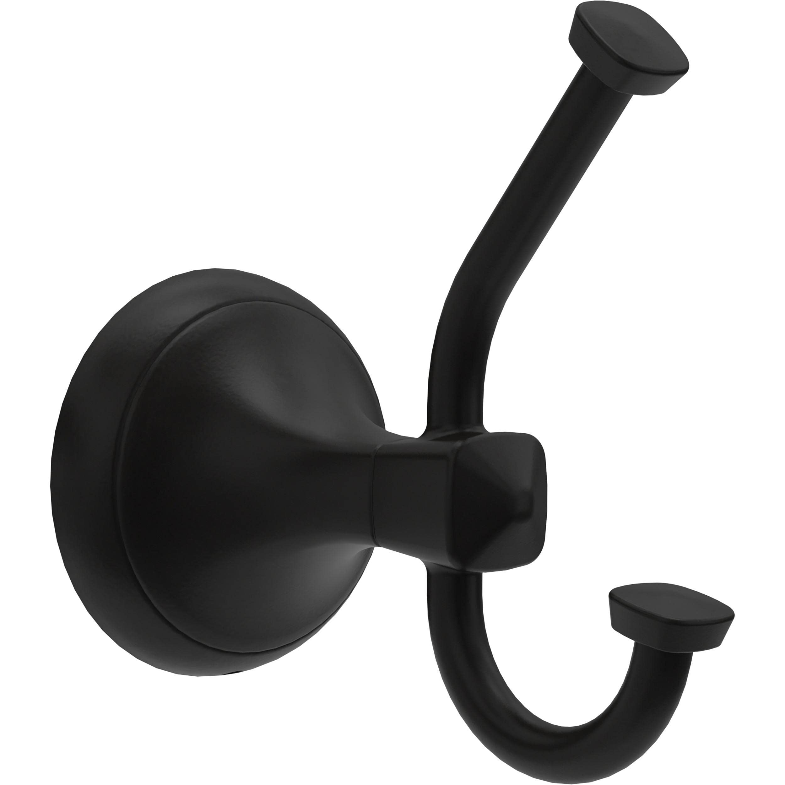 Delta ESA35-MB Esato Double Towel Hook Bath Hardware Accessory in Matte Black