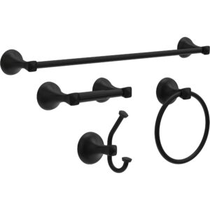 Delta ESA35-MB Esato Double Towel Hook Bath Hardware Accessory in Matte Black