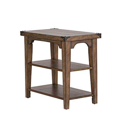 Liberty Furniture INDUSTRIES Aspen Skies Chair Side Table, W16 x D27 x H25, Light Brown