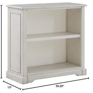 OSP Home Furnishings Country Meadows 2-Shelf Bookcase, Antique White