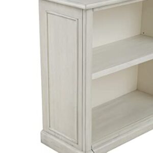 OSP Home Furnishings Country Meadows 2-Shelf Bookcase, Antique White