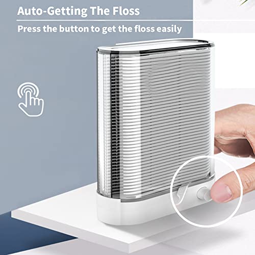 Dental Floss Holder,Pop-up Floss Box Automatic Tooth Picks Flossers Dispenser Includes 88 Count Tasteless Flosser