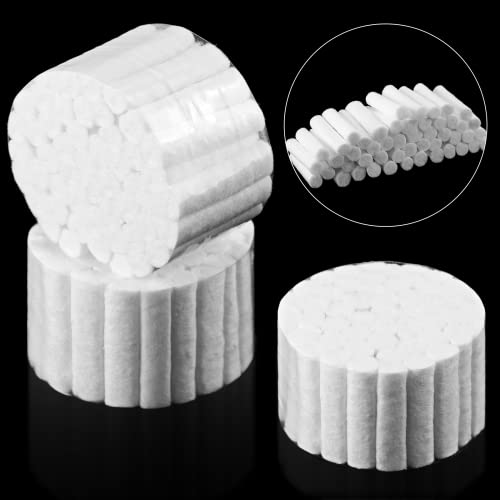 Dental Gauze Rolls, Cottons Pads for Dentists Flexible Dental Cotton Rolls Good Absorbent Cotton Nose Plugs Dental Cotton Swabs for Kids, Adults Nosebleed, Mouth Gauze Accessories, 1.5 Inch (200 Pcs)