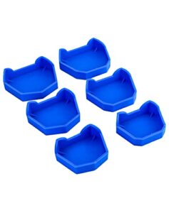 qwork dental base forming kit, 6 pcs casting trimming dental impression tray dental plaster mold base for store dental impression trays lab model base set