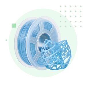 yorahome twinkling pla filament 1.75mm 1kg/2.2lb (blue)