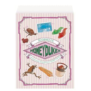 unique 23583 paper treat bags-harry potter party-pack of 8, multicolour