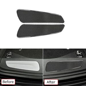 SIDMILE Rear Trunk Cover Trim Sticker Compatible with 2011-2020 Grand Cherokee Carbon Fiber Interior Trunk Accessories 2PCS