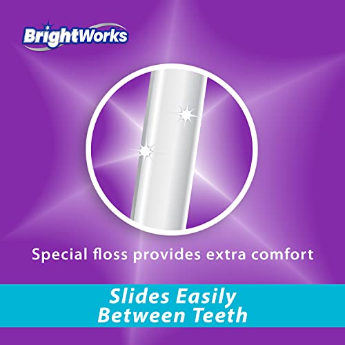 BrightWorks Soft Slide Dental Floss, for Tight Spaces and Extra Comfort, 43.7 Yards (Pack of 4)