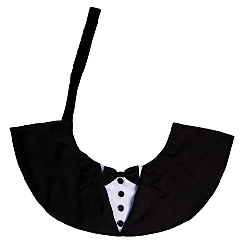 Dog Tuxedo Suit & Bow Tie Set by Pet Krewe, Stylish Wedding Tux Party Outfit for Small and Large Dogs