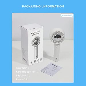 SYXYYYS Handheld Fan,Portable Fan,Handheld Cool Fan, semiconductor cooled, Mini Hand Held Fan, battery-powered rechargeable fan, ideal for office/outdoor/home