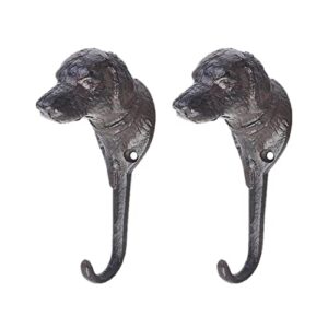 kassbest retro creative wall hooks dog head shape cast iron coat hooks coat hooks hat hooks coat hooks wall mounted door hooks decor hooks 2 pack