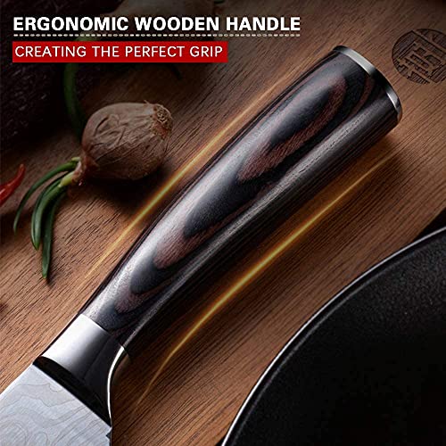 OWUYUXI Bread Knife, Professional Bread Knife 8 Inch, Serrated Knife Made of Japanese Aus-10v Super Stainless Steel, Ultra Sharp Cake Knife with Gift Box, Slicing Knife.