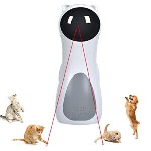 luivnsk cat laser toy automatic laser pointer cat toys interactive for indoor cats kittens dogs, adjustable 5 rotating modes, 2 speeds, silent safe laser cat toy auto on/off, usb/battery powered