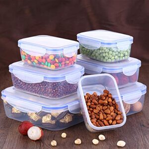 MADSOUKY Food Storage Containers Set Airtight Meal Prep Container Large Capacity Lunch Box with Lids BPA Free Leak Proof 24 Pieces