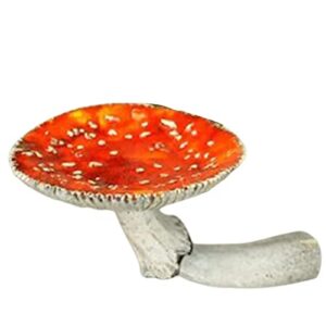 sldhfe hanging mushroom kitchen wall decor shelf, whimsical creative resin amanita mushrooms unique floating cute small shelves for bathroom living room bedroom